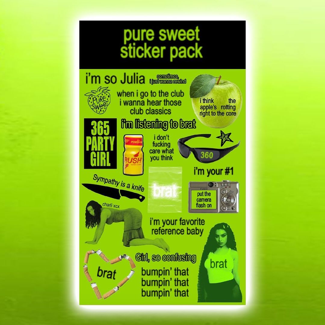 Brat Sticker Pack – SUPER FREAK BOUTIQUE