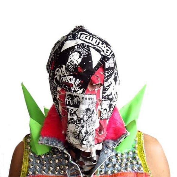 ANARCHIST PATCH MASK – SUPER FREAK BOUTIQUE